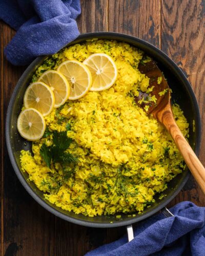 Lemon Rice (Easy Greek Side Dish) - Sip and Feast
