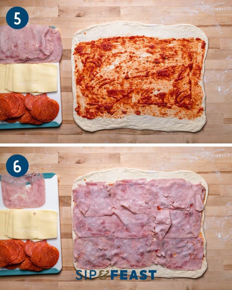 Pepperoni Pinwheels with Pizza Dough
