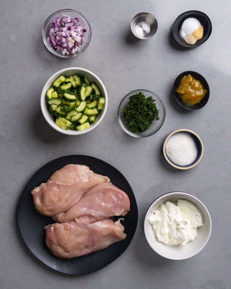 Creamy Chicken Cucumber Salad - Sip and Feast