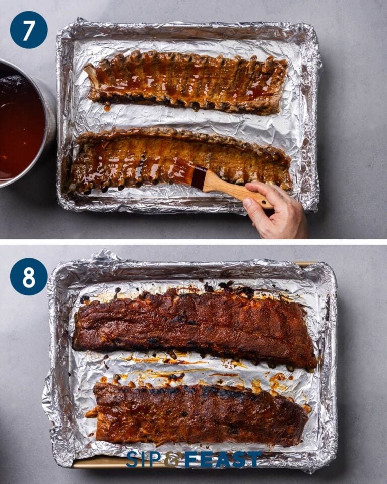 Oven Baked Ribs with Homemade BBQ Sauce