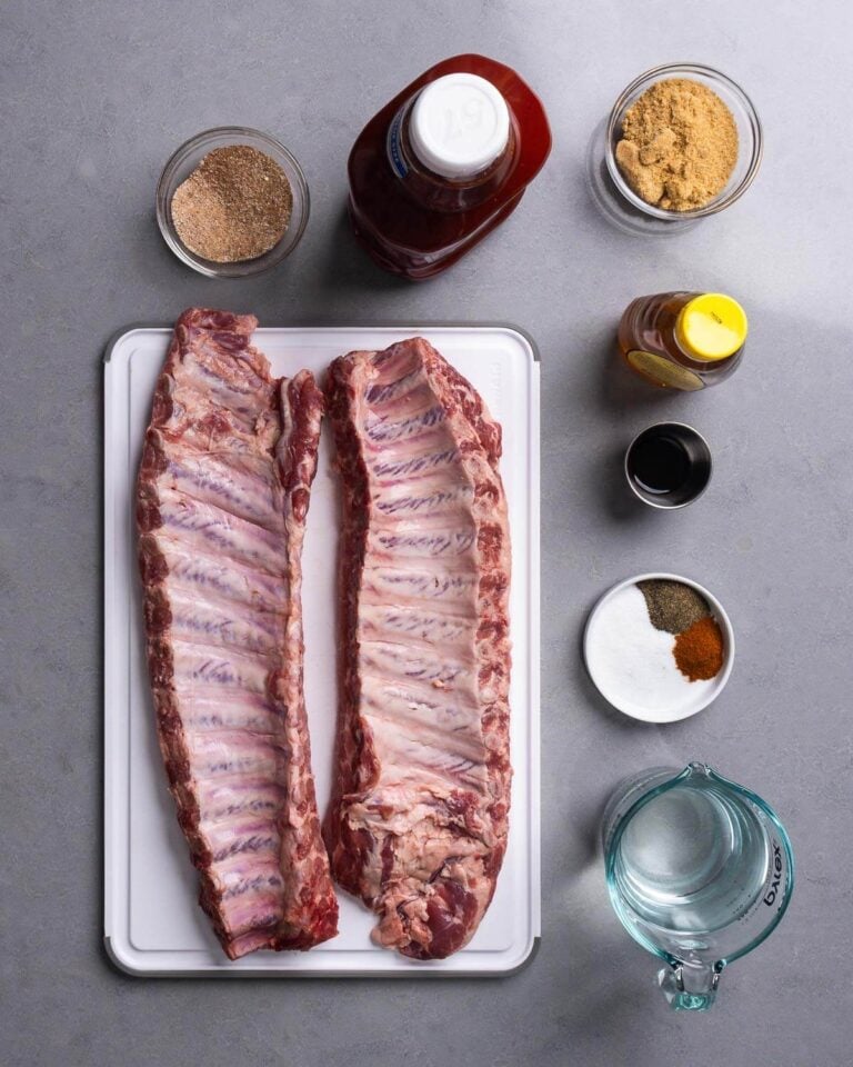 Oven Baked Ribs with Homemade BBQ Sauce