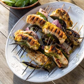 Chicken Spiedini (Sicilian grilled chicken rolls)