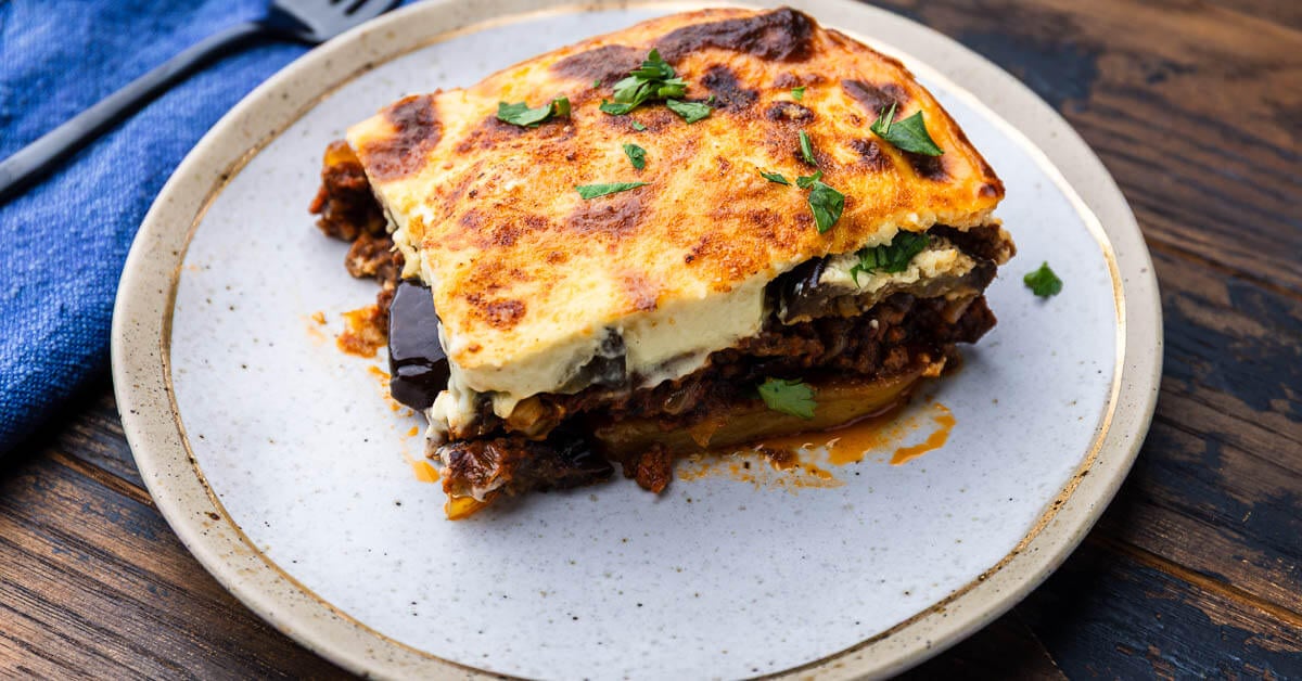 Moussaka (Greek Eggplant and Beef Casserole)