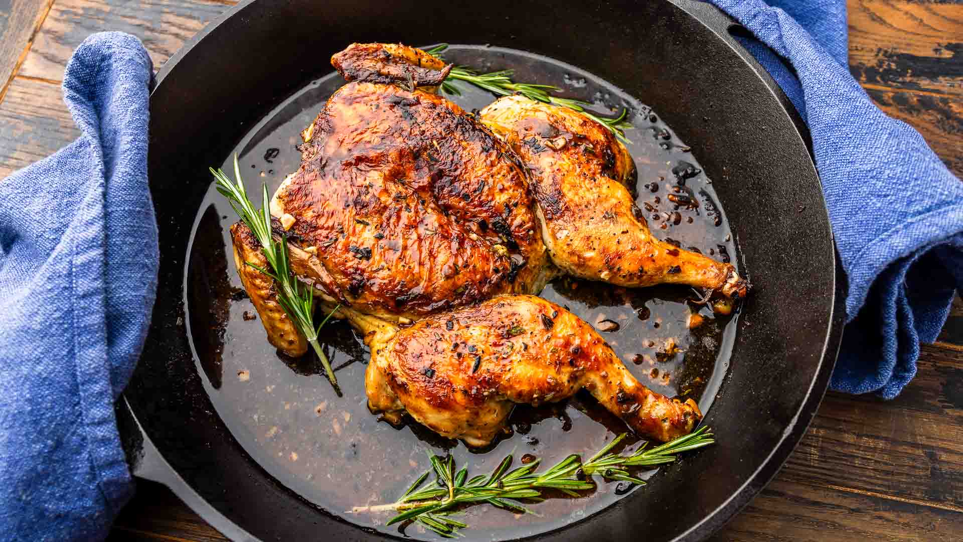 Tuscan Chicken Under a Brick - Pollo al Mattone